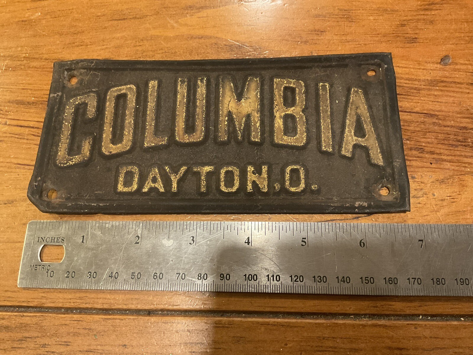 ORIGINAL SCARCE 1800s COLUMBIA DAYTON OHIO FIRE INSURANCE MARK ...