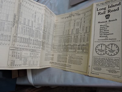 1941 LIRR Long Island Rail Road Brooklyn NY New York timetable ...