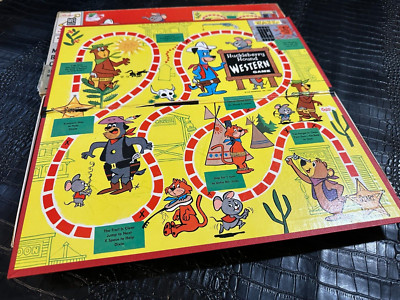 Huckleberry Hound Western Board Game 1959 Milton Bradley Complete S4