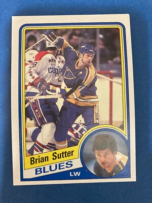 1984-85 TOPPS NHL HOCKEY #135 BRIAN SUTTER ST. LOUIS BLUES | eBay