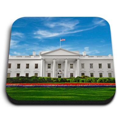 1x Square Fridge MDF Magnet The White House Washington DC USA #52265 ...