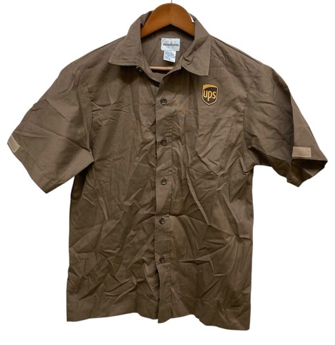 Wearguard Shirt Small Brown Short Sleeve Parce Delivery Uniform | eBay