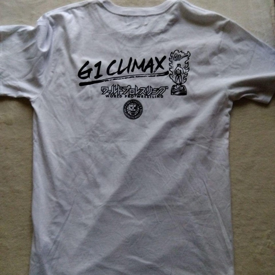 New Japan Pro Wrestling G1 Climax T-Shirt Size L TV Asahi New Condition ...