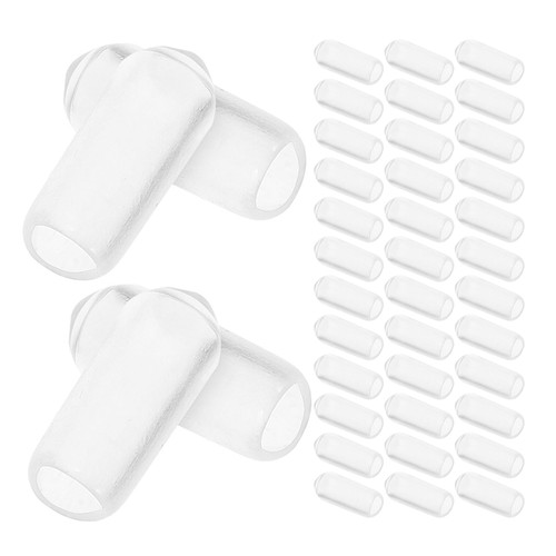 200pcs Hair Band Tip Cap Headband End Protector Bumpers Rubber End ...