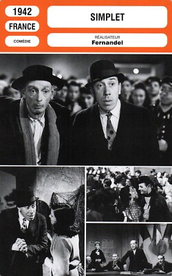 FICHE CINEMA : FERNANDEL - SIMPLET - 1942 | eBay
