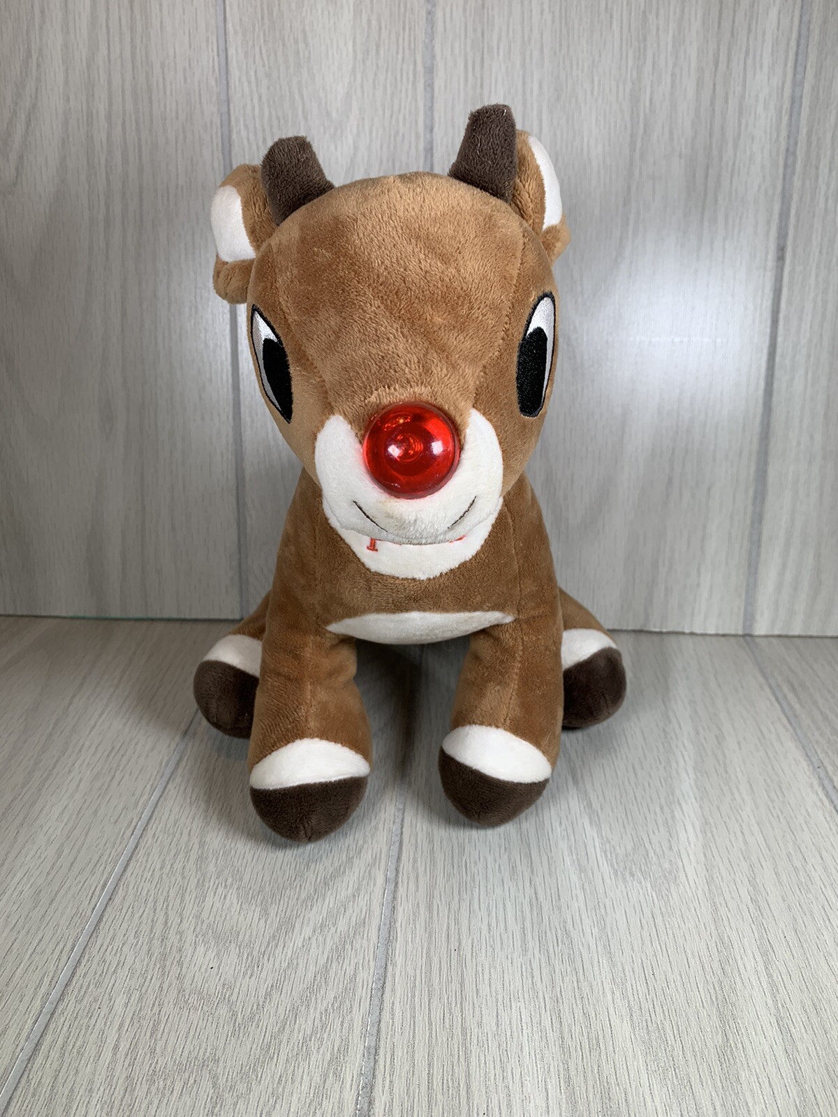 Rudolph The Red-Nosed Reindeer Plush Toy Music and Lights Rashti ...