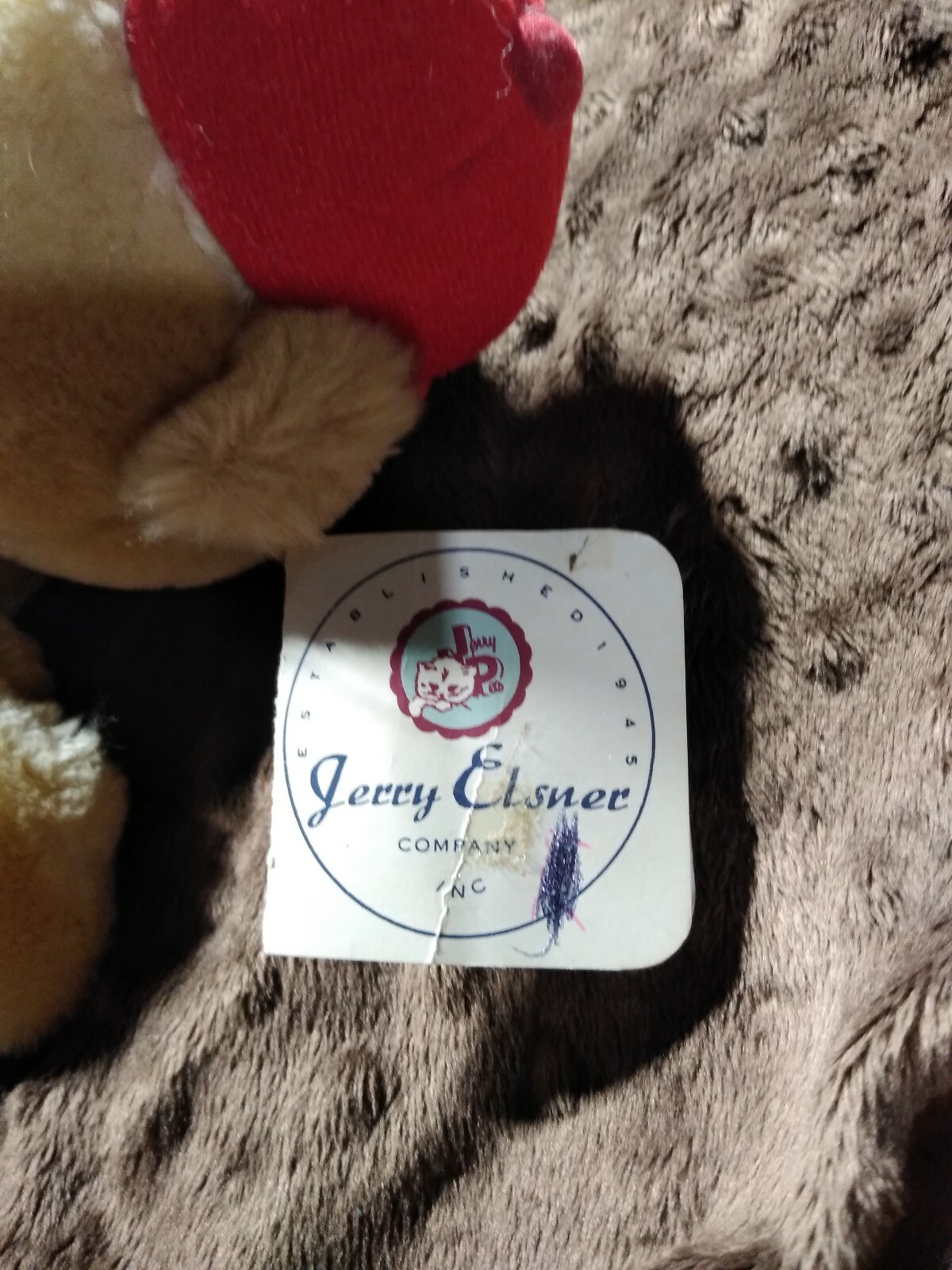 JERRY ELSNER Co., TAN TEDDY BEAR, PLUSH, 12", #1 DAD CAP | eBay