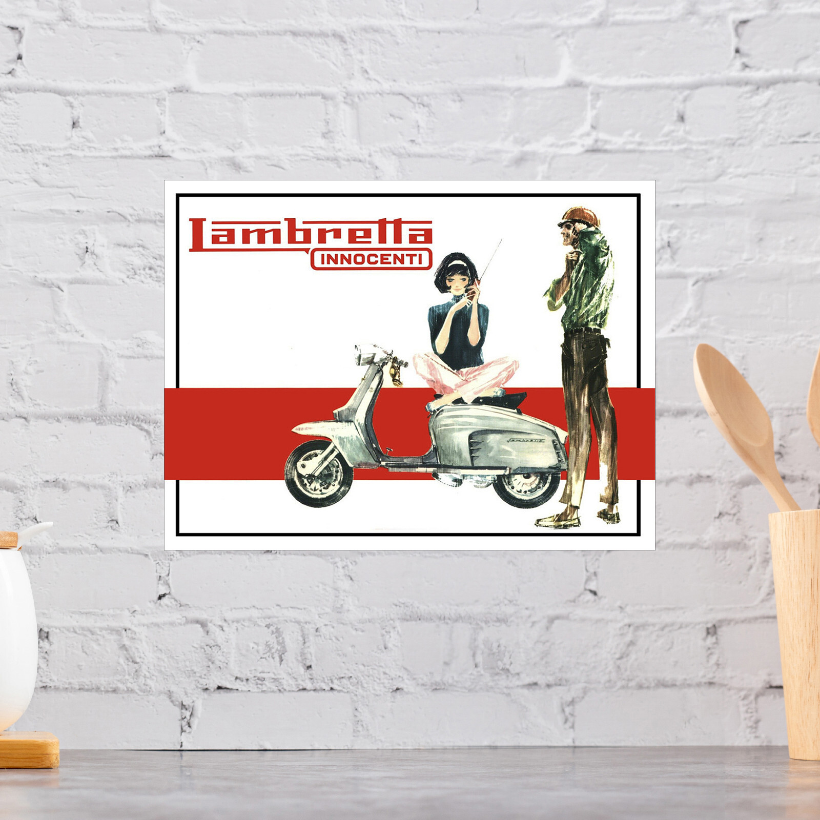 Lambretta, Retro Vintage Metal Sign, Man Cave | eBay UK