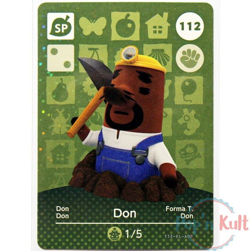 Carte Amiibo Animal Crossing 112 Don Holo [EUR] Série 2 Near Mint | eBay