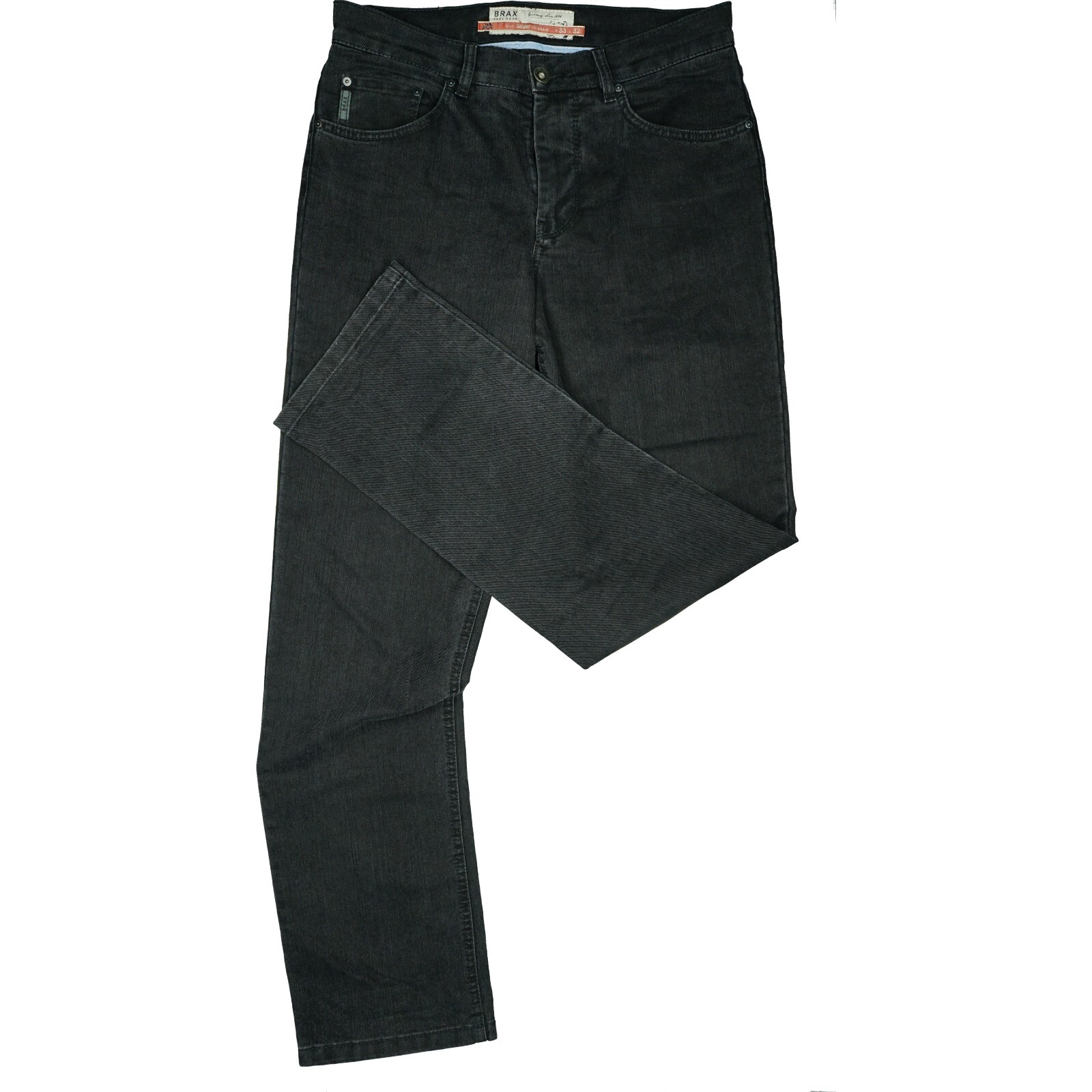 BRAX Cooper Herren Stretch Jeans Hose Regular fit 33/32 48 W33 L32 Grau ...