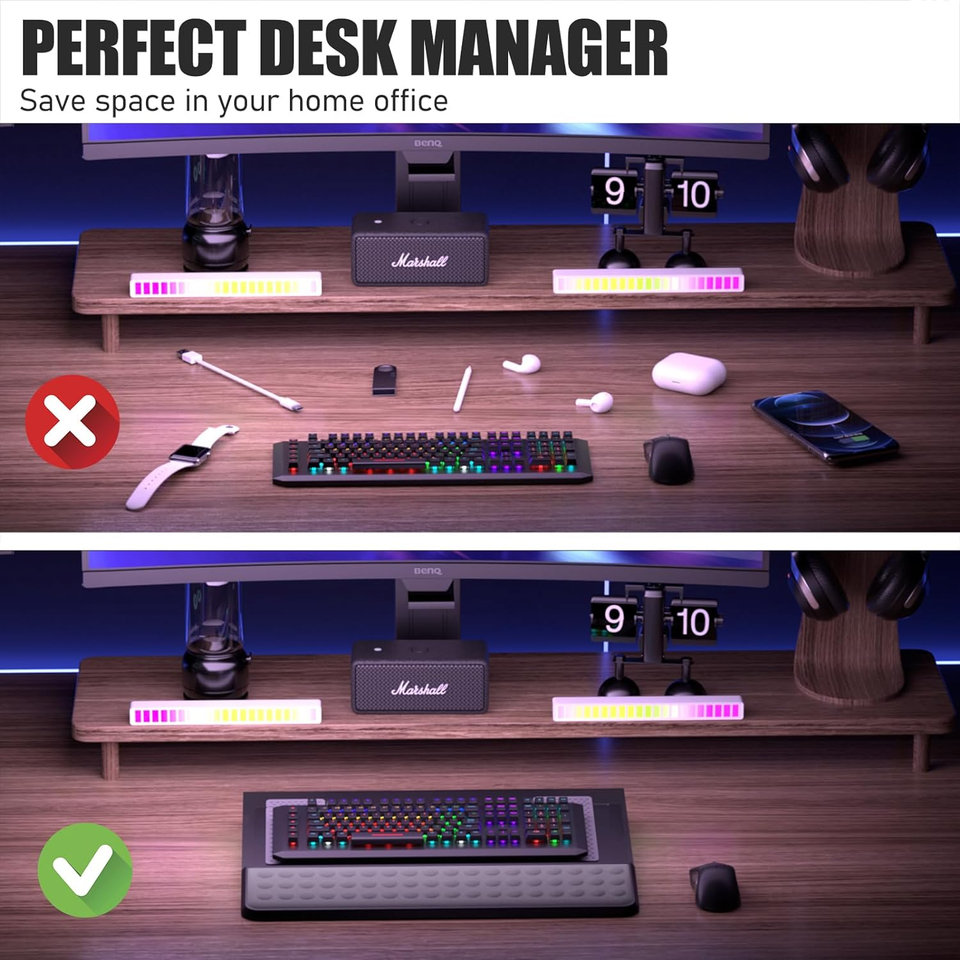 Computer Tilt Keyboard Stand - Acrylic Ergonomic Keyboard Holder for ...