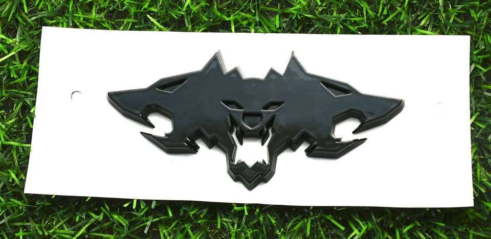 1x Wolf Pack Emblem 3D Logo Car Badge Sticker for Truck Motorcycle ...