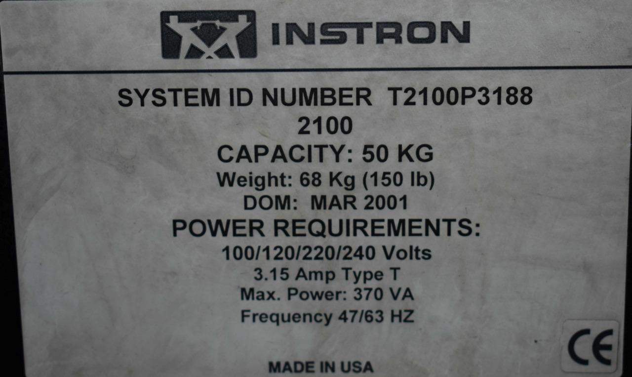 Wilson Rockwell Instron Tukon 2100 Hardness Tester w/ Stage, Indenter ...