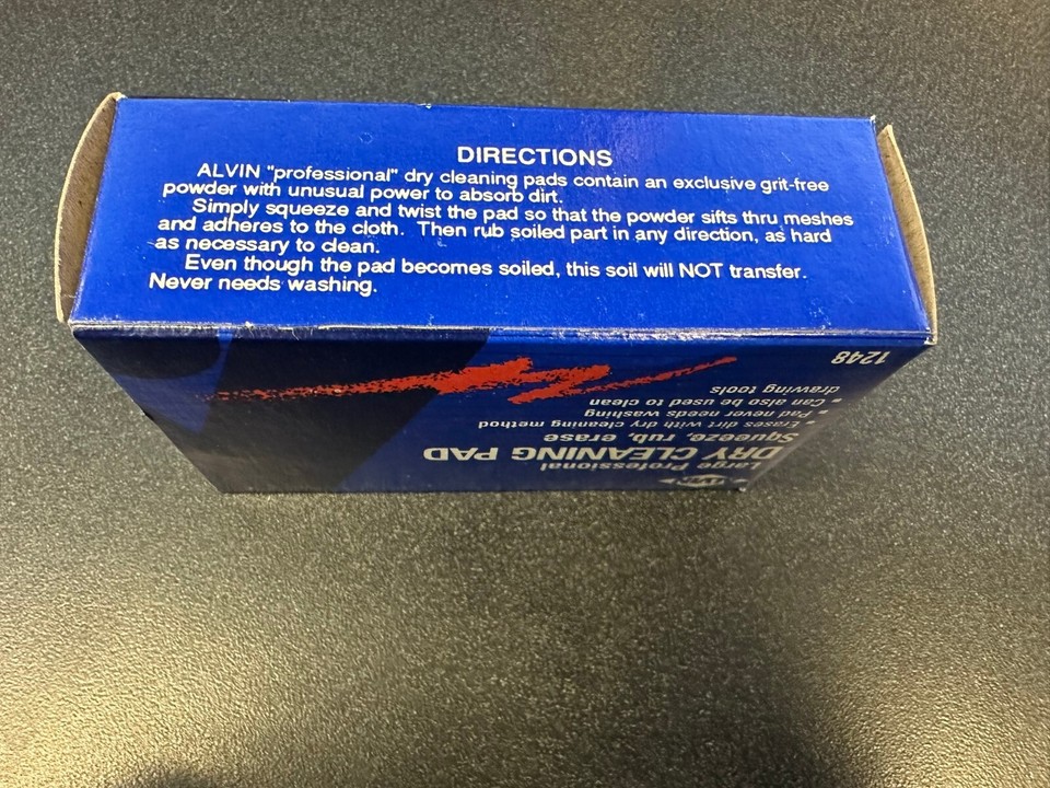 ALVIN Large Professional DRY CLEANING PAD Drafting, Art, Architecture ...