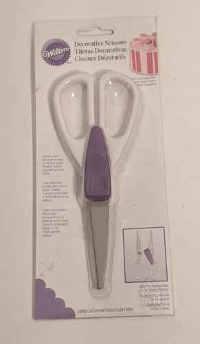 *NEW* Wilton Decorative Scissors Scallop Cut Cake Decorating Scissors ...