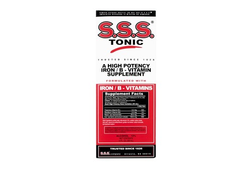 SSS Tonic High Potency Iron & B Vitamin Supplement Liquid 10 oz Best by ...