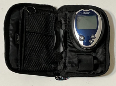 One Touch Ultra 2 Blood Glucose Meter Monitor Glucometer With Carrying ...
