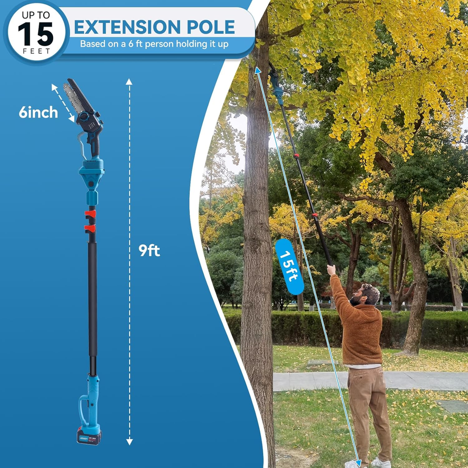 3-In-1 Pole Pruning Shears, Electric Pruning Shears & Pole Saws for ...