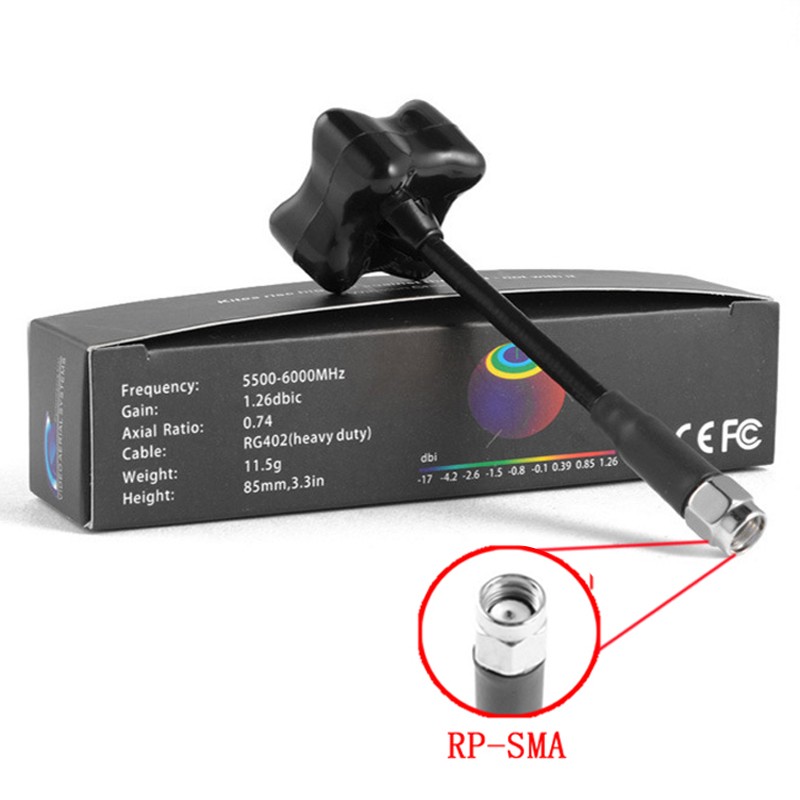 Best 5.8GHz 5500-6000MHz Antenna SMA RP-SMA For FPV Racing Quadcopter ...