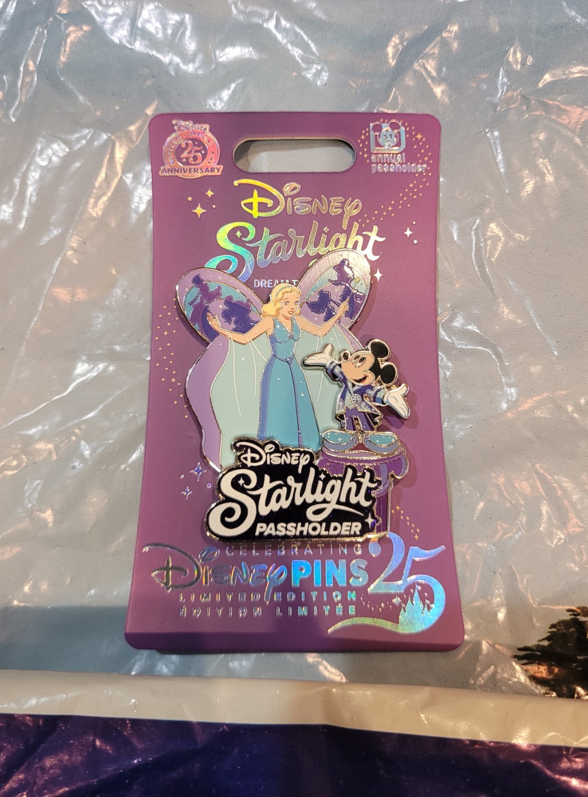 Blue Fairy Pin - Disney World Starlight Parade Annual Passholder ...