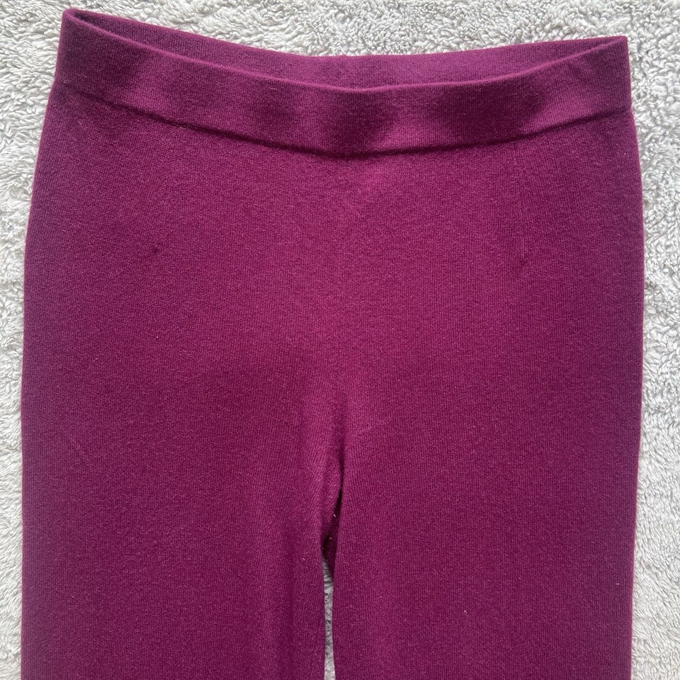 Neiman Marcus Cashmere Collection Pull On Pants Wide Leg Raspberry ...