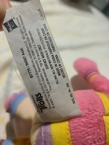 Trolls Hasbro Dreamworks DJ Suki Plush Doll Toy Girl Orange Hair 10 ...