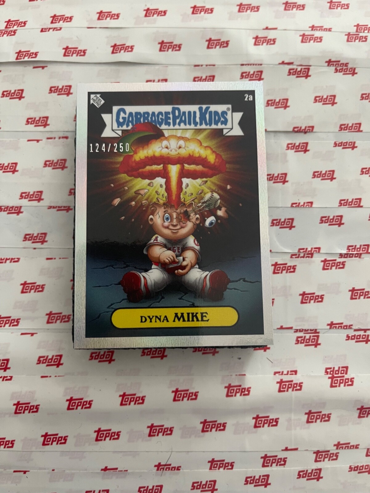 2022 Topps MLB x GPK Series 2 Alex Pardee MIKE TROUT Rainbow Foil DYNA ...