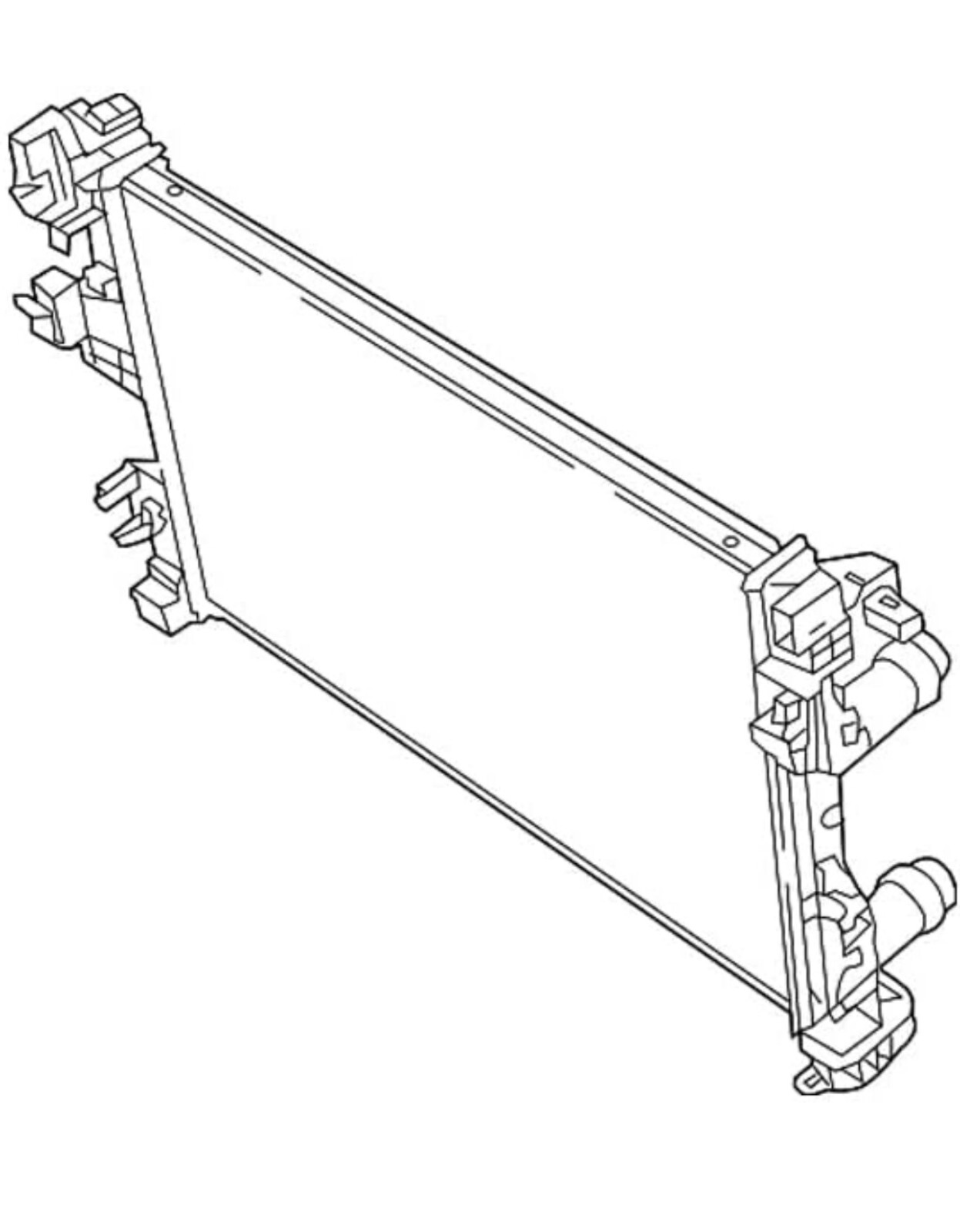 Genuine Mopar Engine Cooling Radiator 68273401AA Jeep Compas 2017-2021 ...