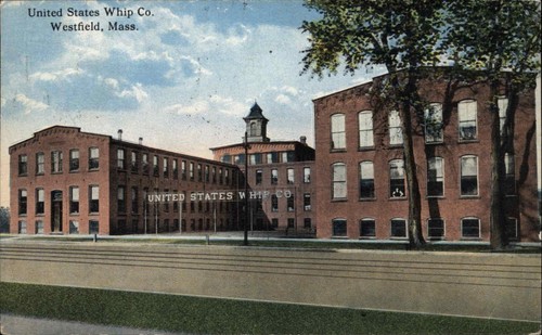 Westfield Massachusetts MA United States Whip Co Factory c1910 Vintage ...