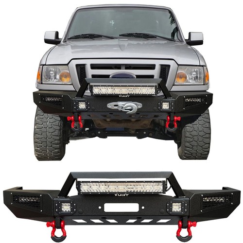 Ranger Front Bumper W/Winch Plate&LED Lights For 1998-2011 Ford Ranger ...