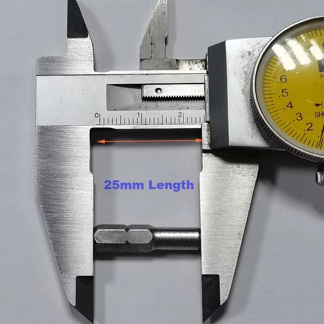 Hex micro Bit Adapter 4mm to 6.35mm 1/4" Scewdriver Bits Adaptor Holder ...