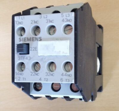 Siemens contactor 24VDC 3TF43 22-0BB4 11KW | eBay