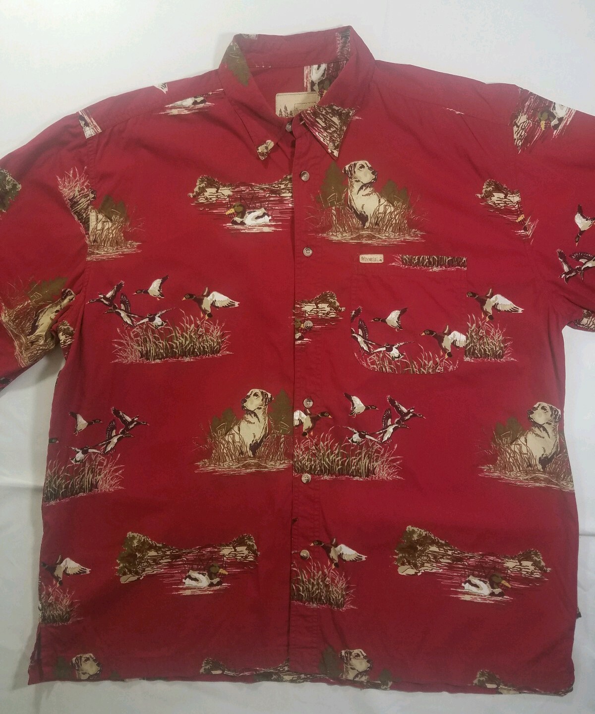 Field Tested by OUTDOOR LIFE Burgundy Duck Hunt Labrador Retriever Men ...