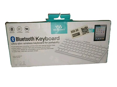 Bluetooth Keyboard Merkury Innovations Slim Wireless Travel Keyboard ...