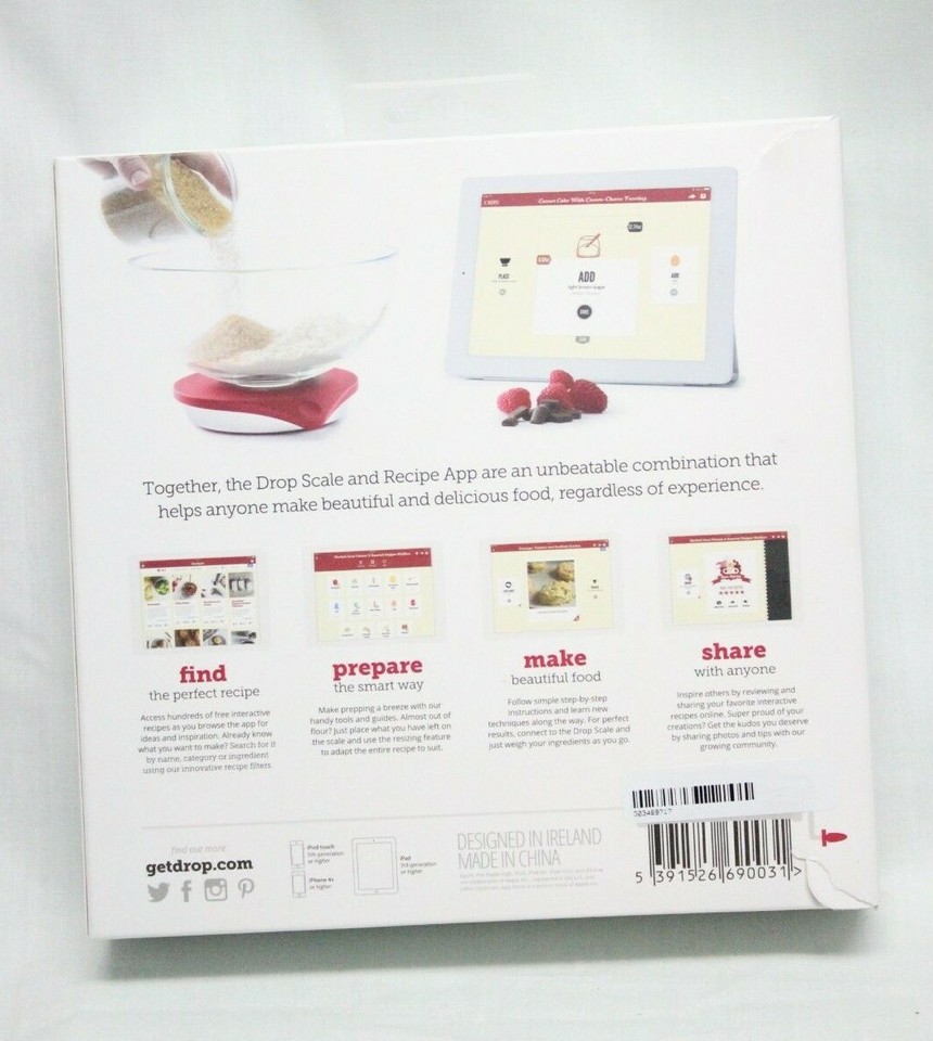 Drop Scale Smart Kitchen Scale - Open Box | eBay