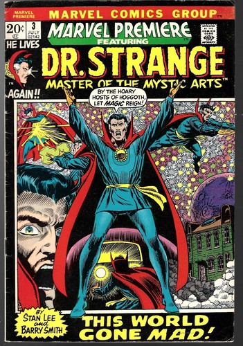 MARVEL PREMIERE #3- EARLY DR.STRANGE-1972- BARRY SMITH ART | eBay