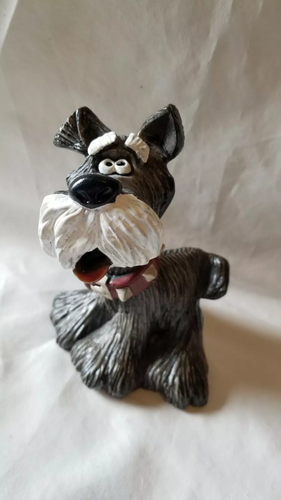 John Raya 1983 BEASTIES OF THE KINGDOM Dog Schnauzer Figurine EUC | eBay