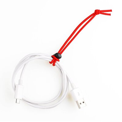 6" Elastic Cable Ties Bungee Cords Adjustable Cable Management Reusable ...