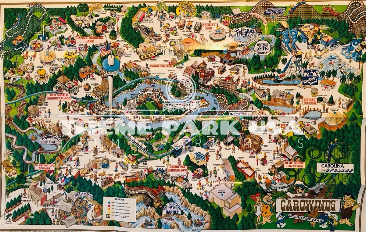 Carowinds Map