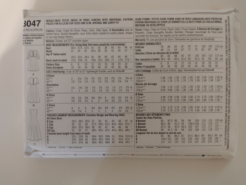 New Assorted Sewing Patterns: Simplicity Range 8027-8097 | eBay UK