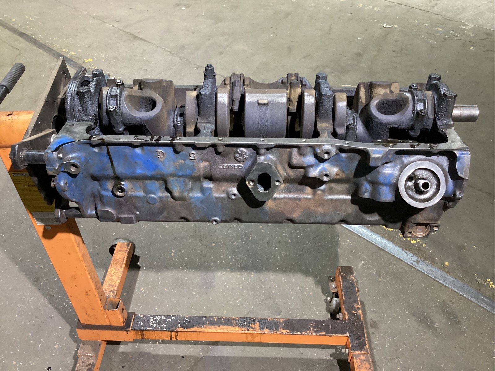 1966 FORD 170 6CYL I6 SHORT BLOCK, STOCK BORE. C6DE-6015-A DATE 5K12 WE ...