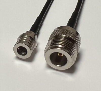 RG58 QMA Male to N Female Coaxial Cable Pick Your Length USA Fast ...