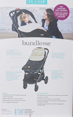 JJ Cole Bundle Me Sherpa-Lined Toddler Car Seat, Stroller, Cover and ...