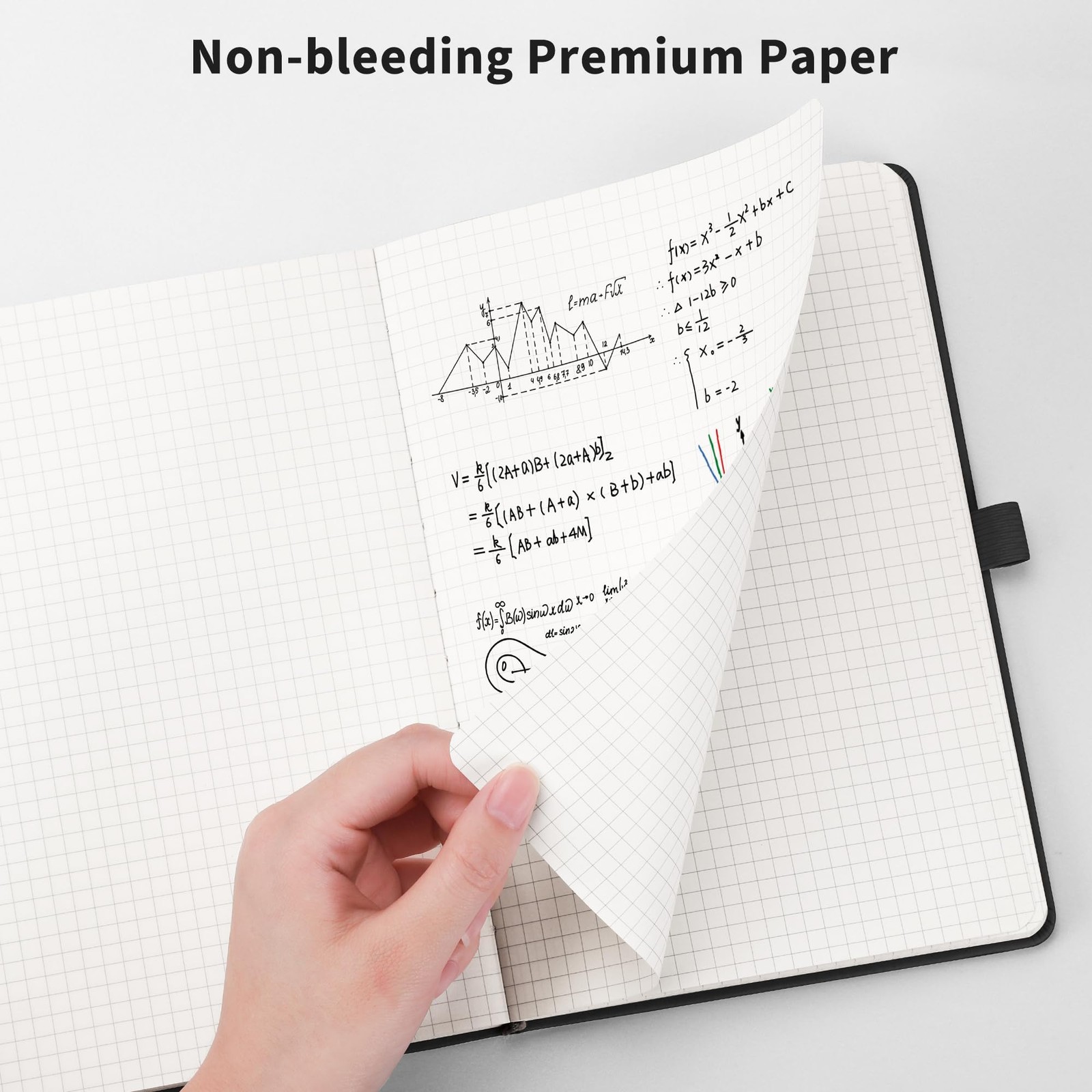 Graph Grid Paper Notebook, 2-Pack, 192 Pages per Pack, A5 Medium Size ...