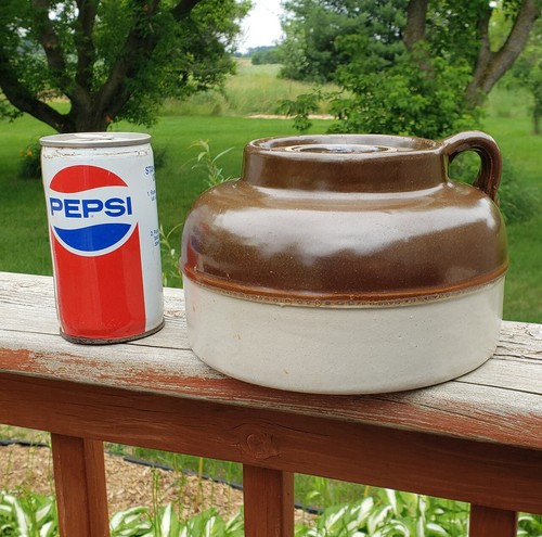 Vintage Small Red Wing Stoneware Bean Pot Crock Single Handle with Lid ...