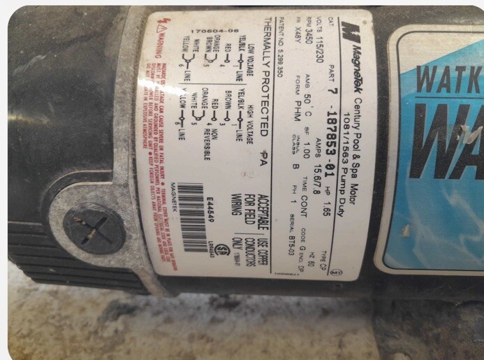 Hot Springs Spa Hot Tub Watkins Wavemaster 7000 Jet Pump & Motor 36675 ...