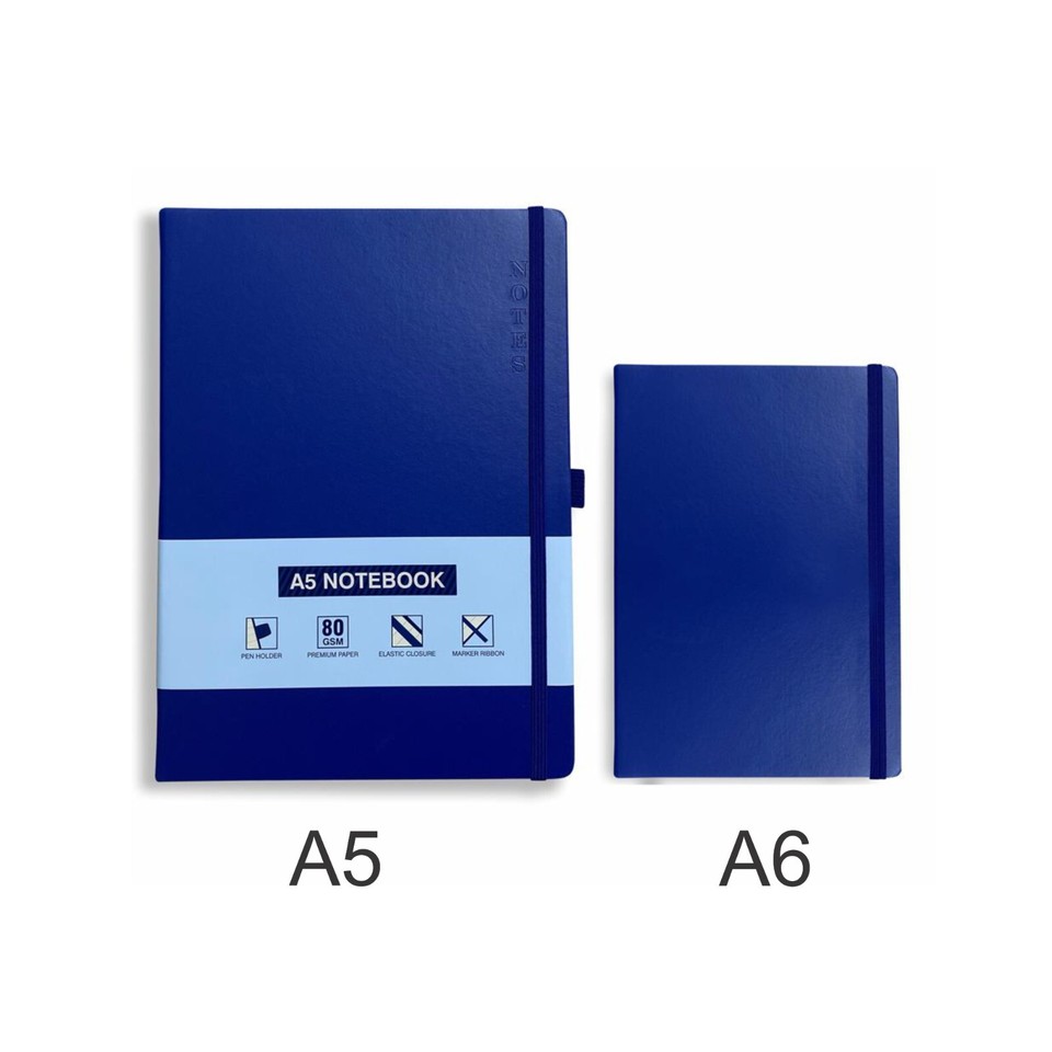 Notebook A6/A5/A4 Lined Hardback Ruled Notepad Notes Diary Journal ...