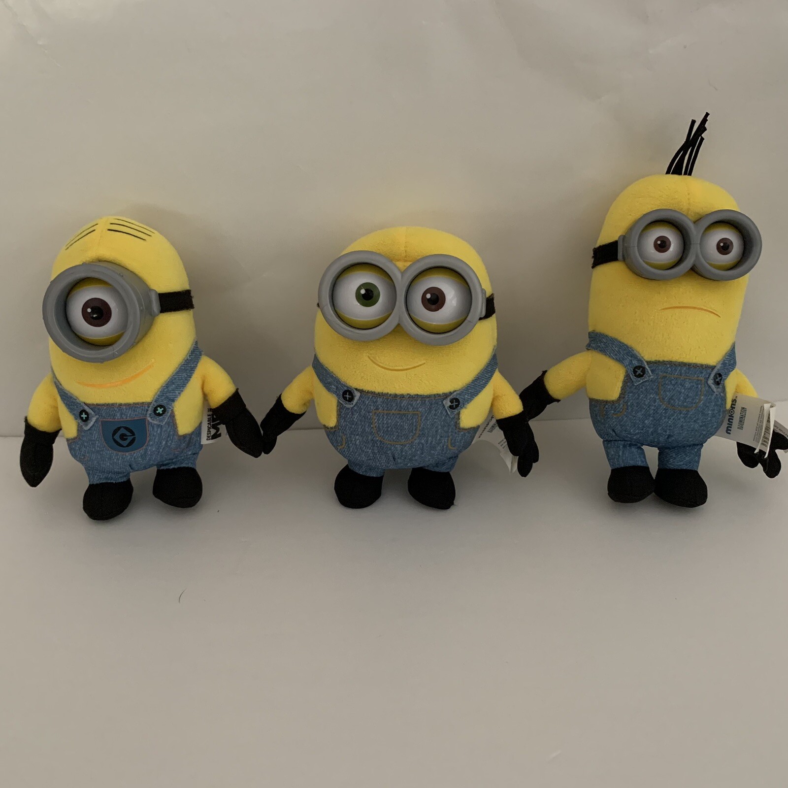 Minions Plush Despicable Me Rubber 3D Rim Glasses Kevin, Stuart, Bob ...