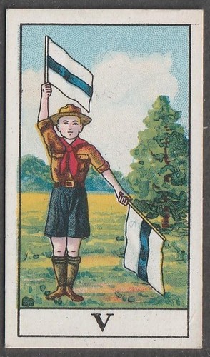 22, B.A.T., British American Tobacco, Boy Scout Signaling, 1922, No V ...
