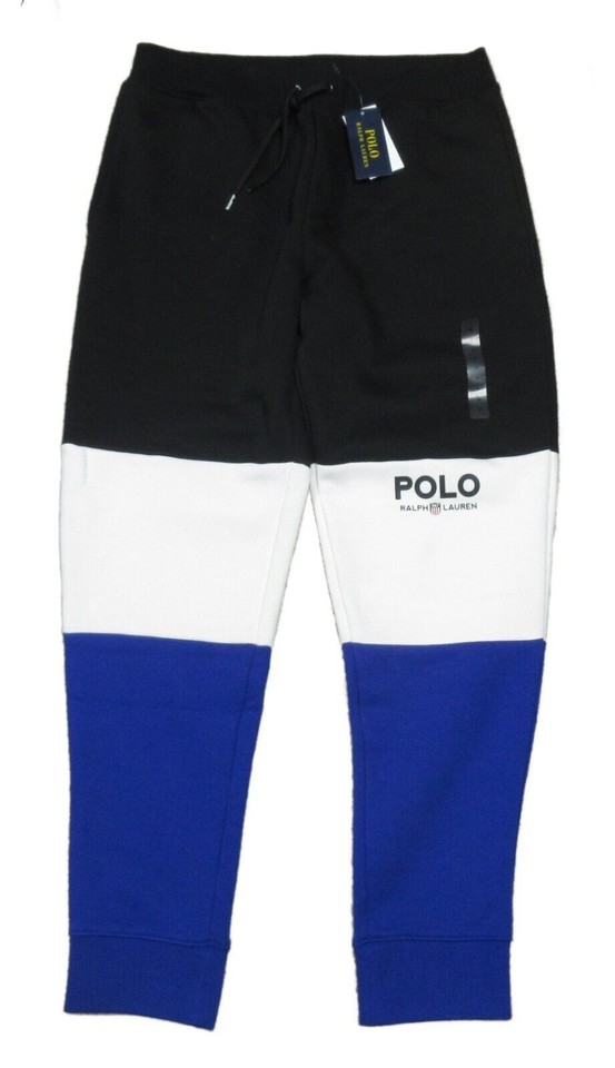 Polo Ralph Lauren Men's Blue Colorblock Logo Graphic Pullover Hoodie ...